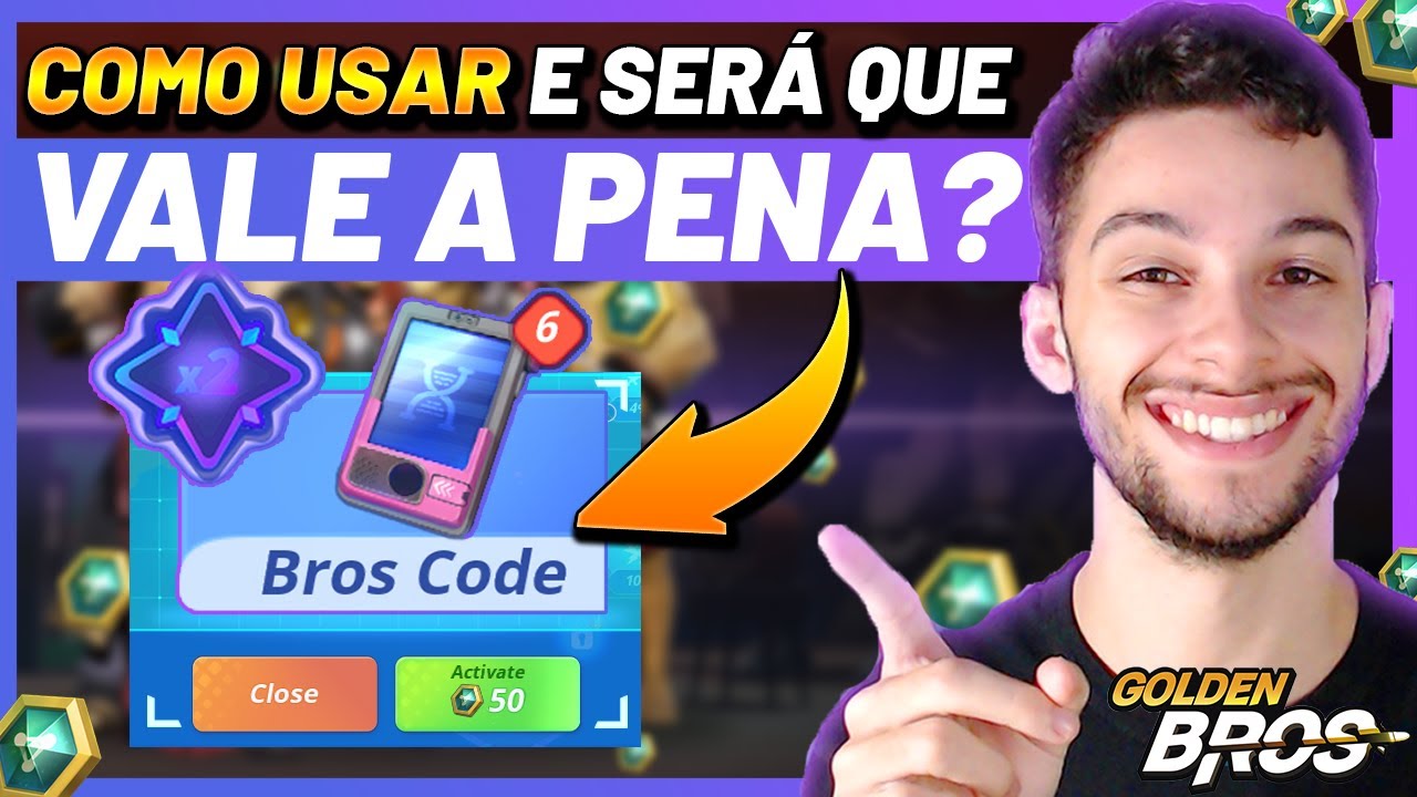 GOLDEN BROS | COMO USAR O BROS CODE, VALE A PENA? (RUMO A TOP RANK ...