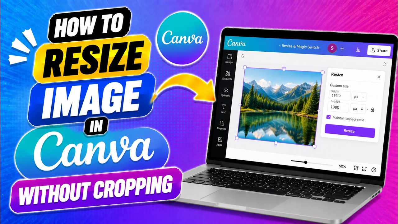How to Resize Image in Canva Without Cropping | Canva Tutorial (Quick ...
