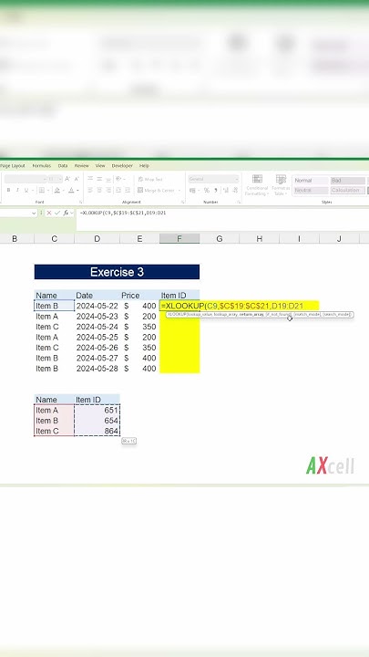 How To Use Xlookup In Excel Excel Excelfunction Excelformula Exceltips Exceltricks Youtube
