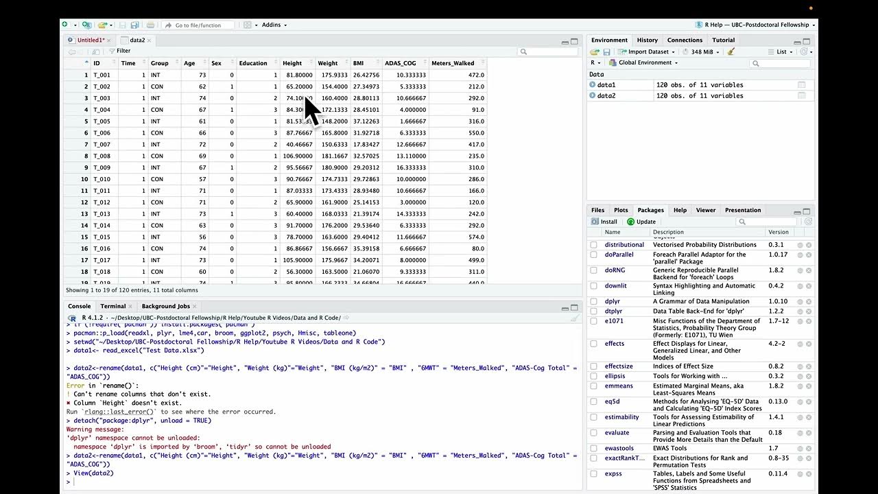R Basics (4 - Descriptive statistics) - YouTube