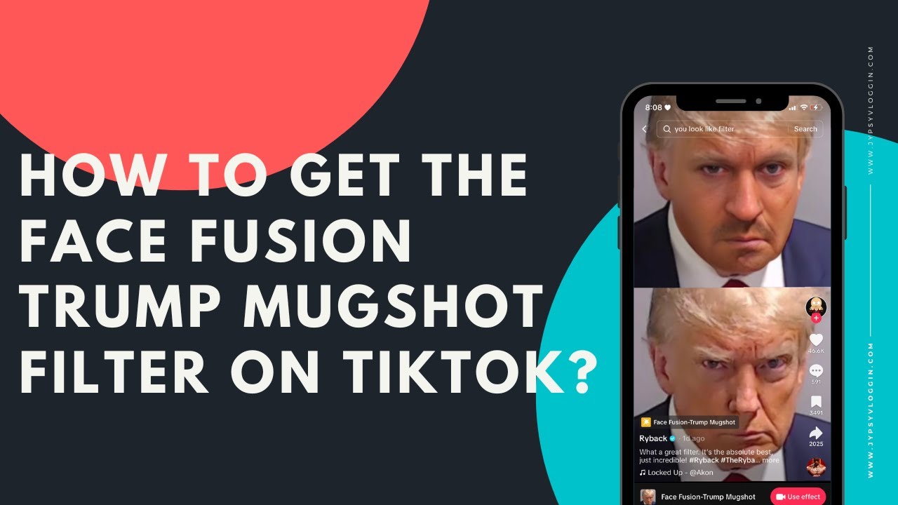 How to get the Face Fusion Trump Mugshot filter on TikTok1 - YouTube