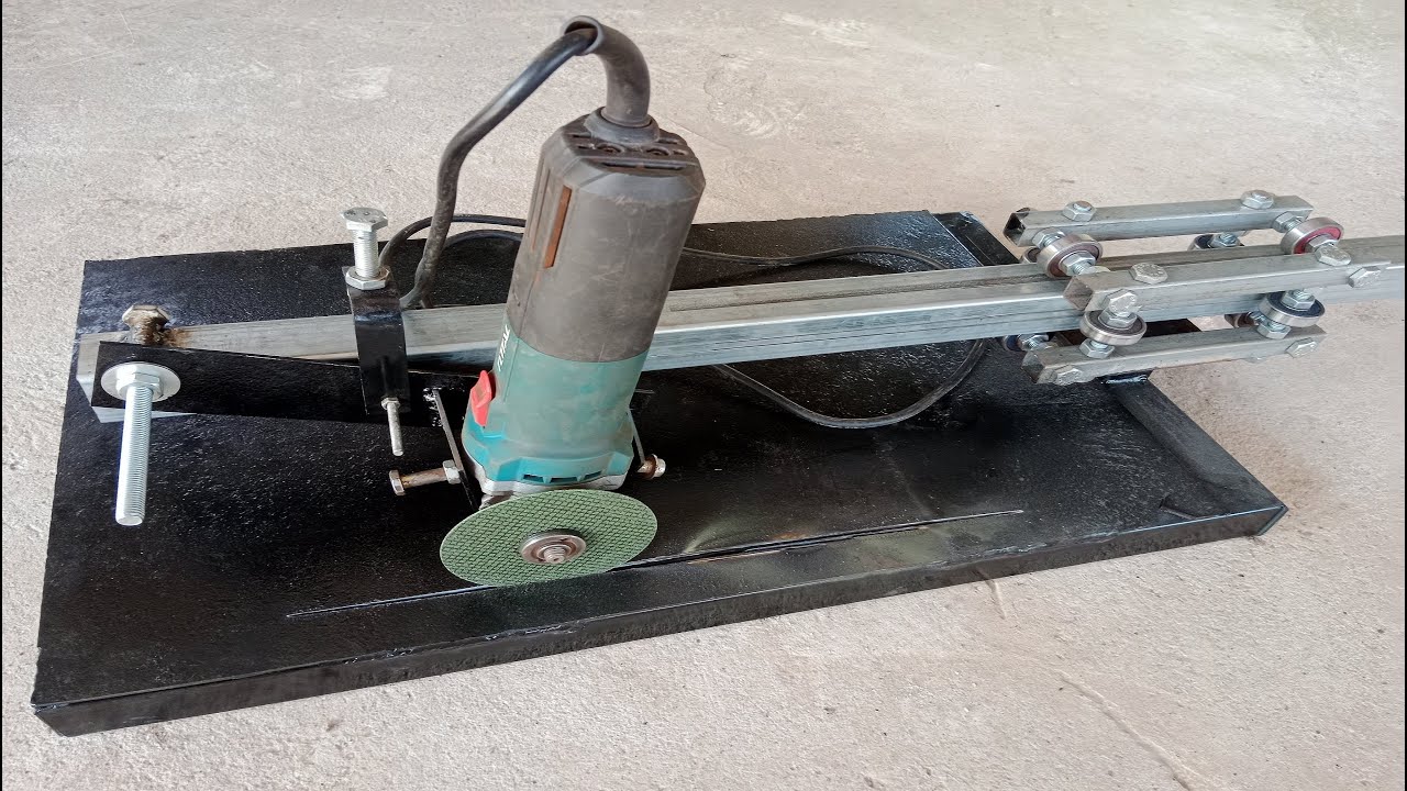 Angle Grinder Sliding Cutting Jig - YouTube