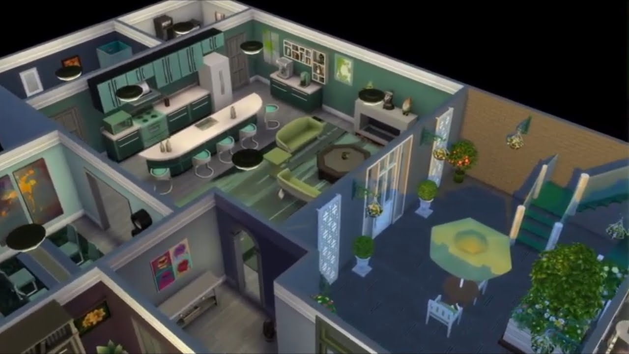 Building a house underground in The Sims 4 - YouTube