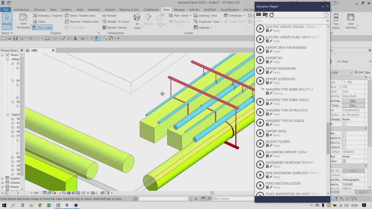 Hanger-System in Revit with Dynamo - YouTube