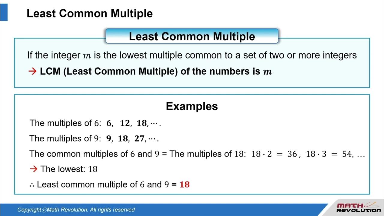 G18. Least Common Multiple - YouTube