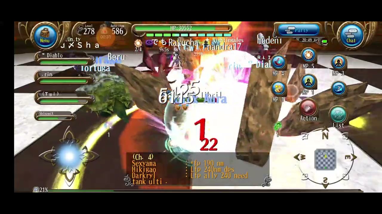 Toram Online: Staff/Shield Tanking Jibril 240 (Normal) - YouTube