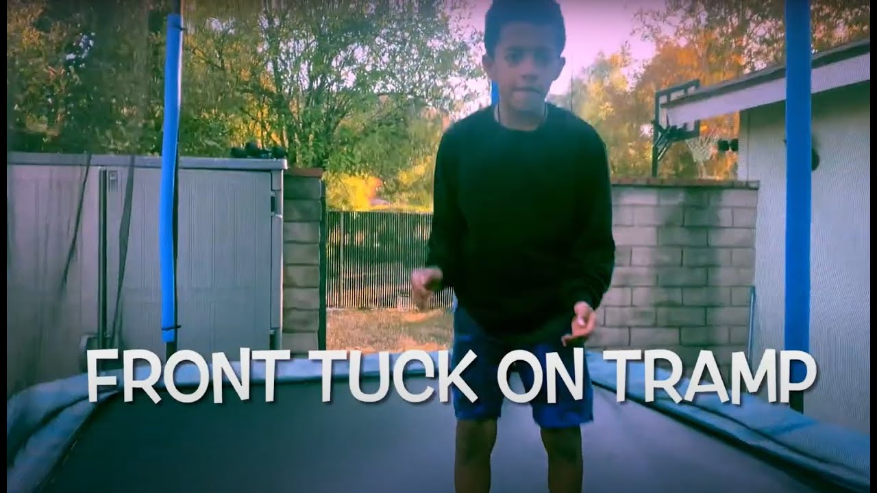 Front Tuck on Tramp - Step-by-step Tutorial - YouTube