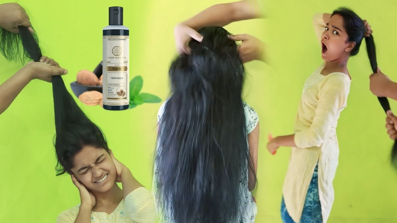 Watch your request video, how a boy applies oil on long hair, if you ...