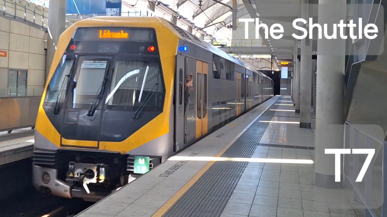 [From Platform 0] Sydney Trains T7 M-Train full journey from Lidcombe ...