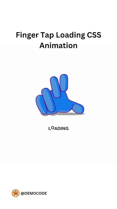 Finger Tap Loading CSS Animation || #animation #css #threejs #coding #developer #cssanimation ...