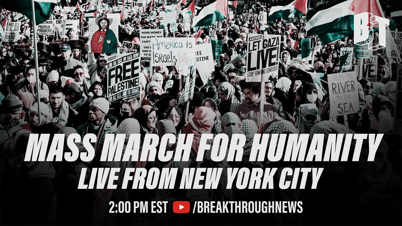 Mass March for Humanity: Stop Starving Gaza - YouTube