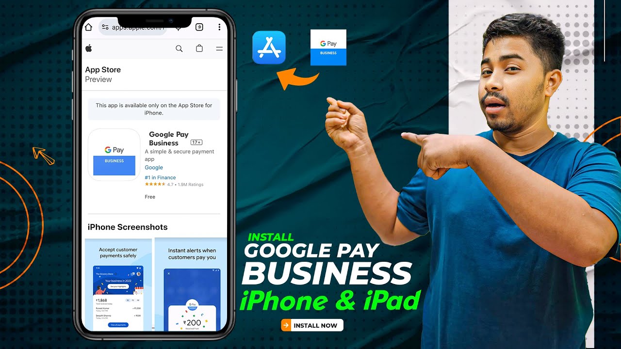 Install Google Pay for Business on iPhone & iPad || iPhone पर Google ...