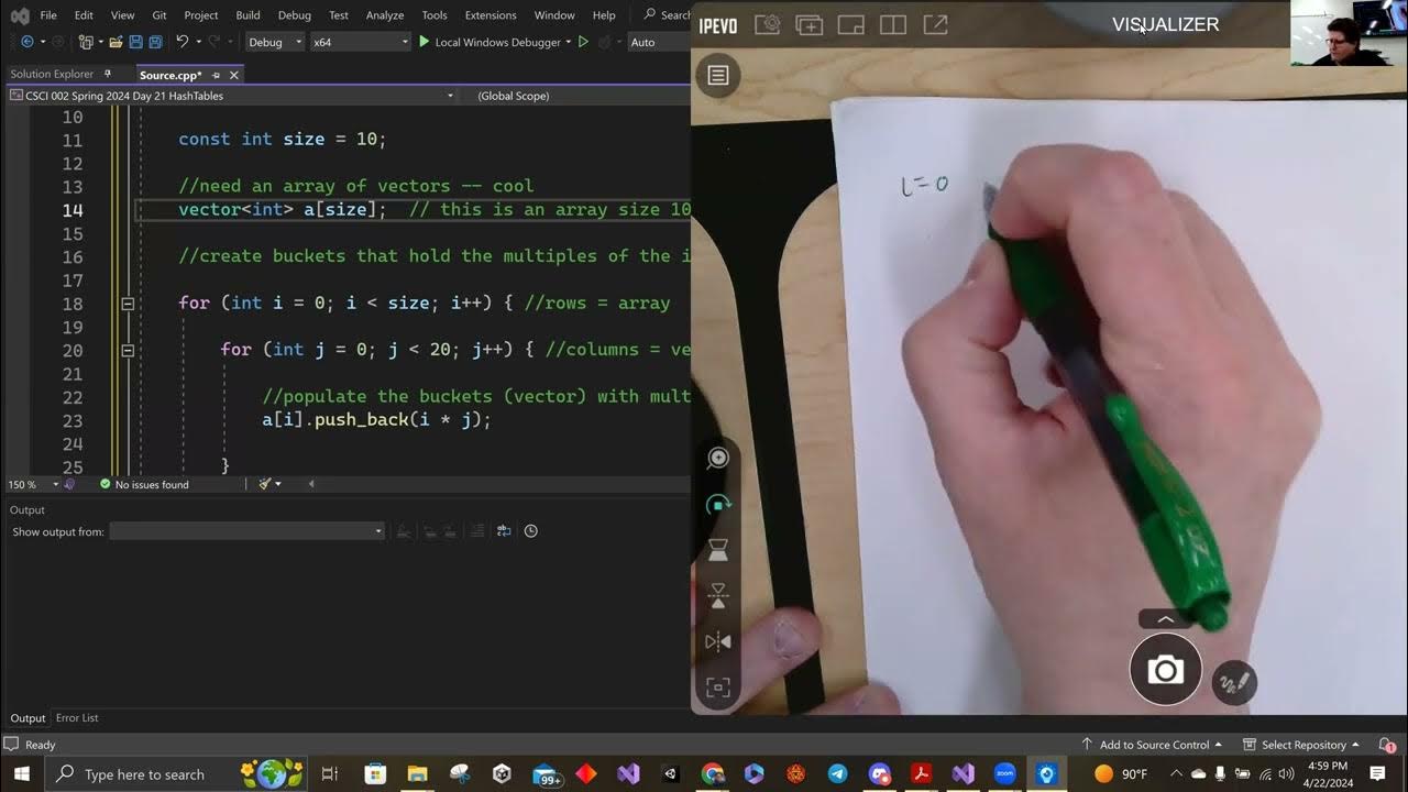 CSCI 002 Spring 2024 Day 21 Hash Tables - YouTube