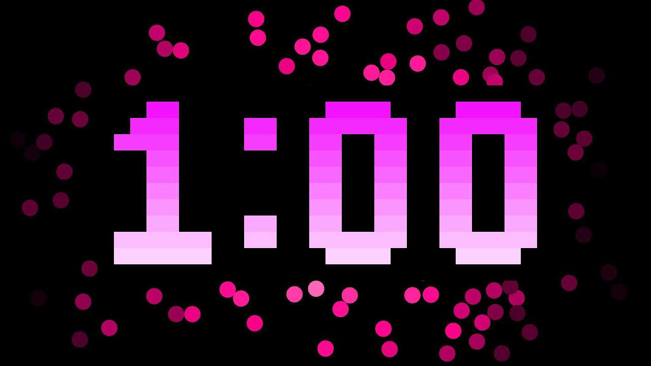 1 Minute Pixels Explode Timer - YouTube