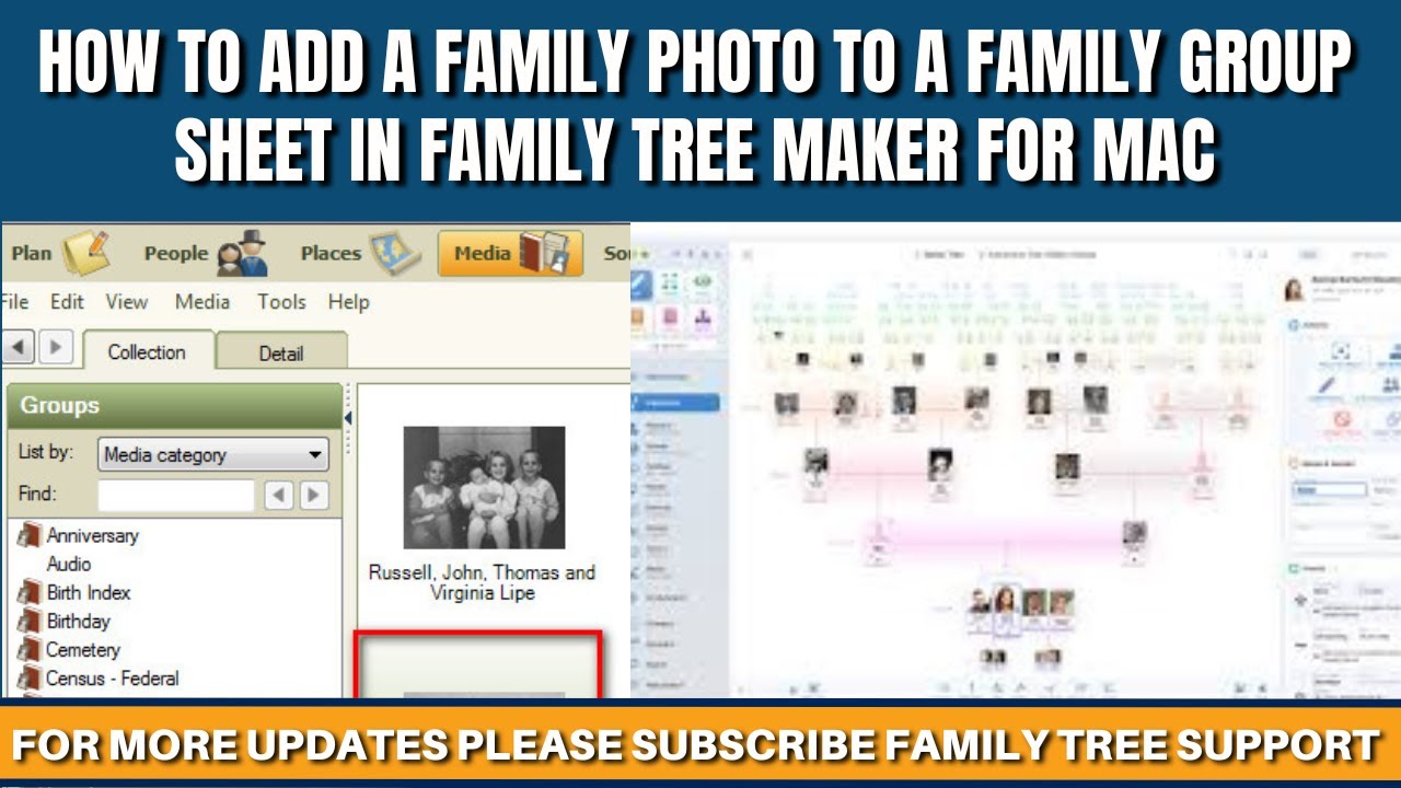 How to Add a Family Photo to a Family Group Sheet | Family Tree Maker ...
