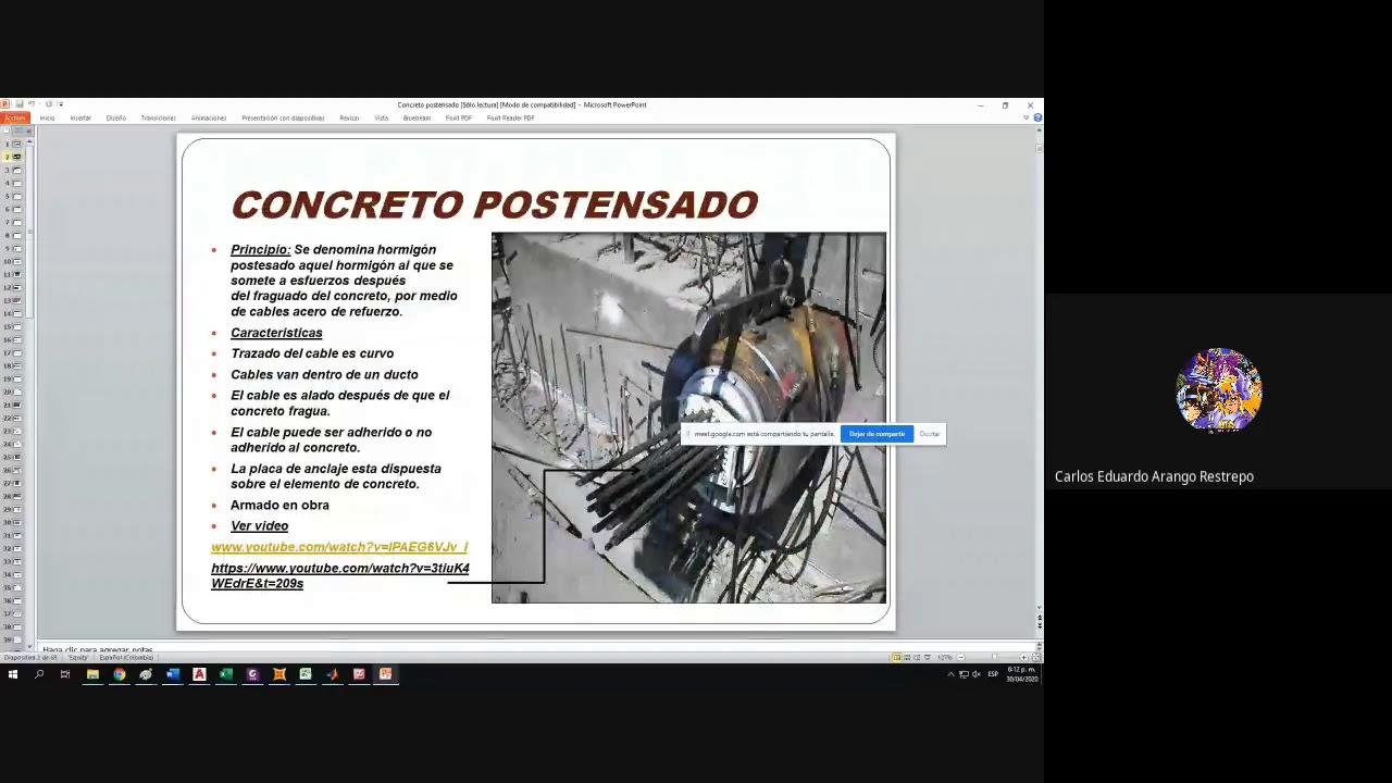 Materiales y proceso constructivo vigas postensadas - YouTube