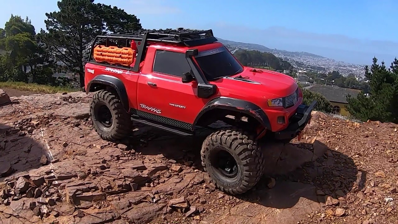 NEW TRX4 Sport with 2 Speed Gearbox First Run Out On The Rocks! (New ...