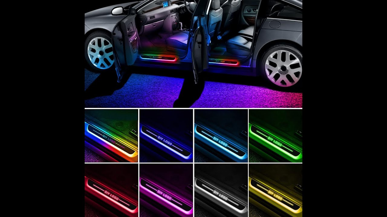 Amexmart LED Car Door Sills Pro Lights - YouTube