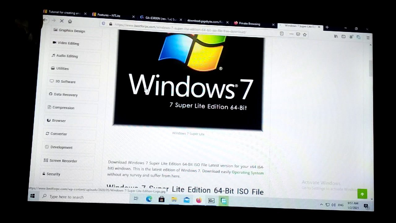 Windows 7 Modified Iso Gigabyte Windows 7 to USB App - YouTube