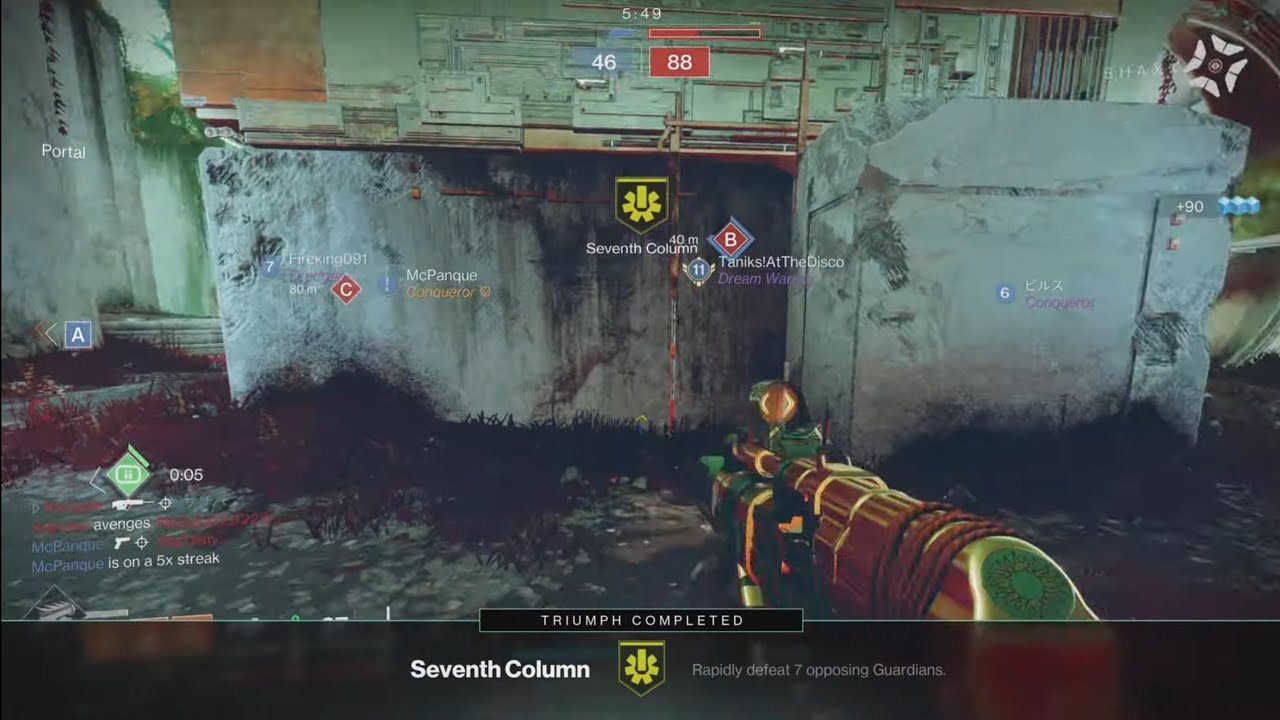 Destiny 2 - My First 7th Column! - YouTube