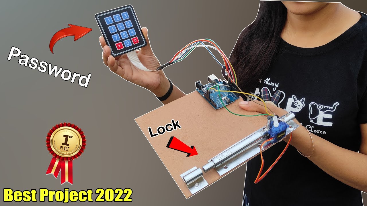 Best Project 2022 | Password Lock for Door | Harish Projects - YouTube