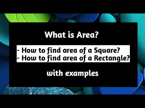 What is Area | How to Find Area of a Square | Area of a Rectangle ...