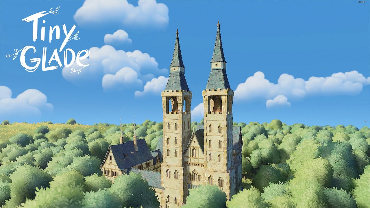 Gothic Cathedral - Tiny Glade Timelapse Build - YouTube