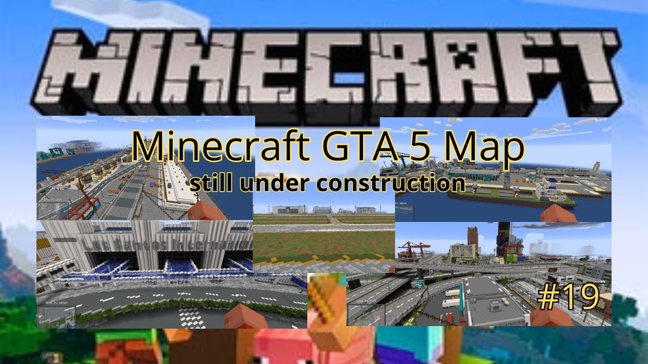 Minecraft GTA 5 Map still under construction - YouTube