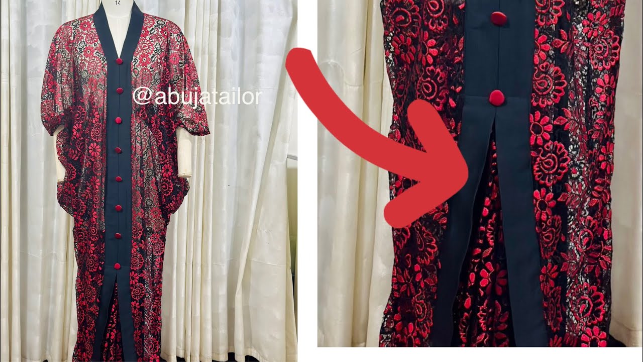 How to fix pleated slit to Bubu with trending collar #bubu - YouTube