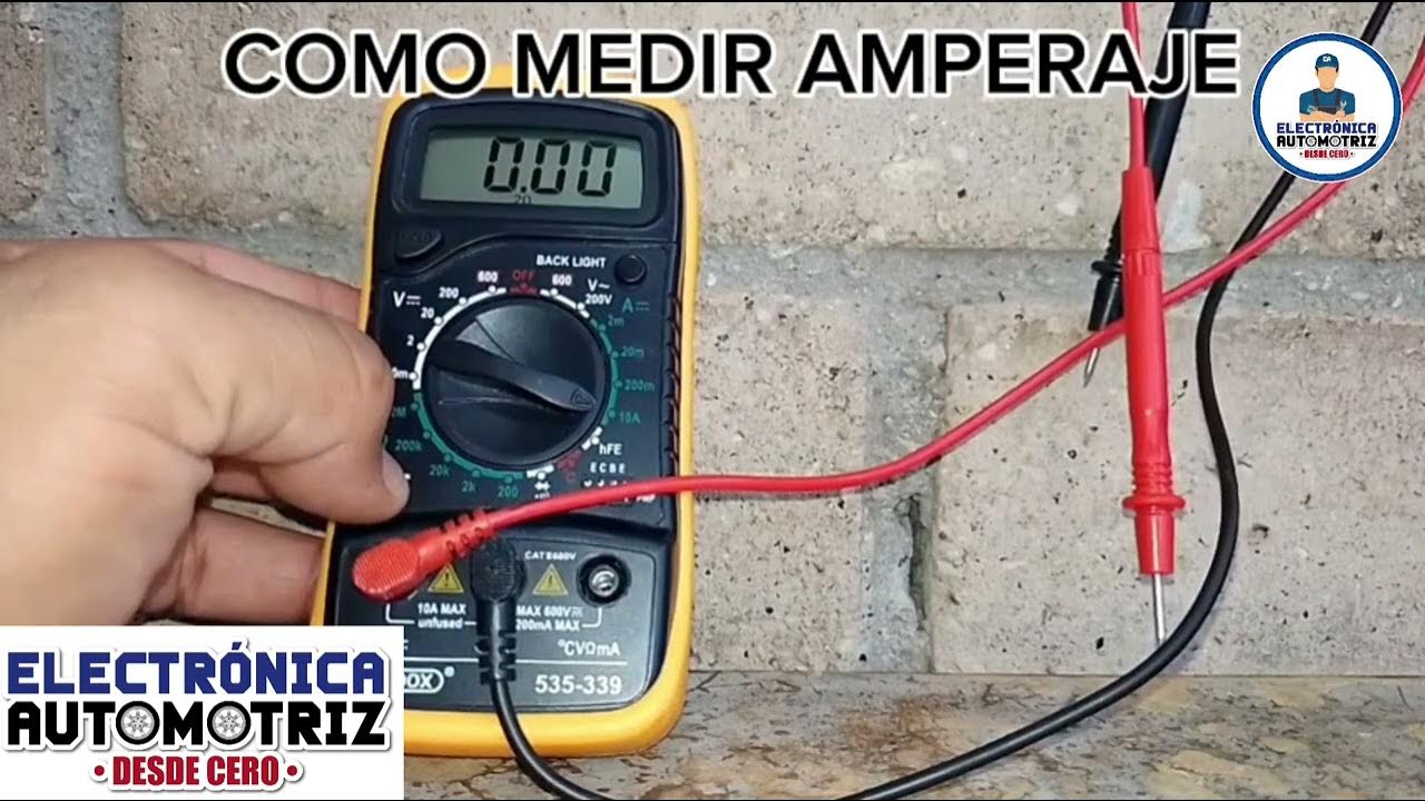 cómo MEDIR el AMPERAJE ??? - YouTube