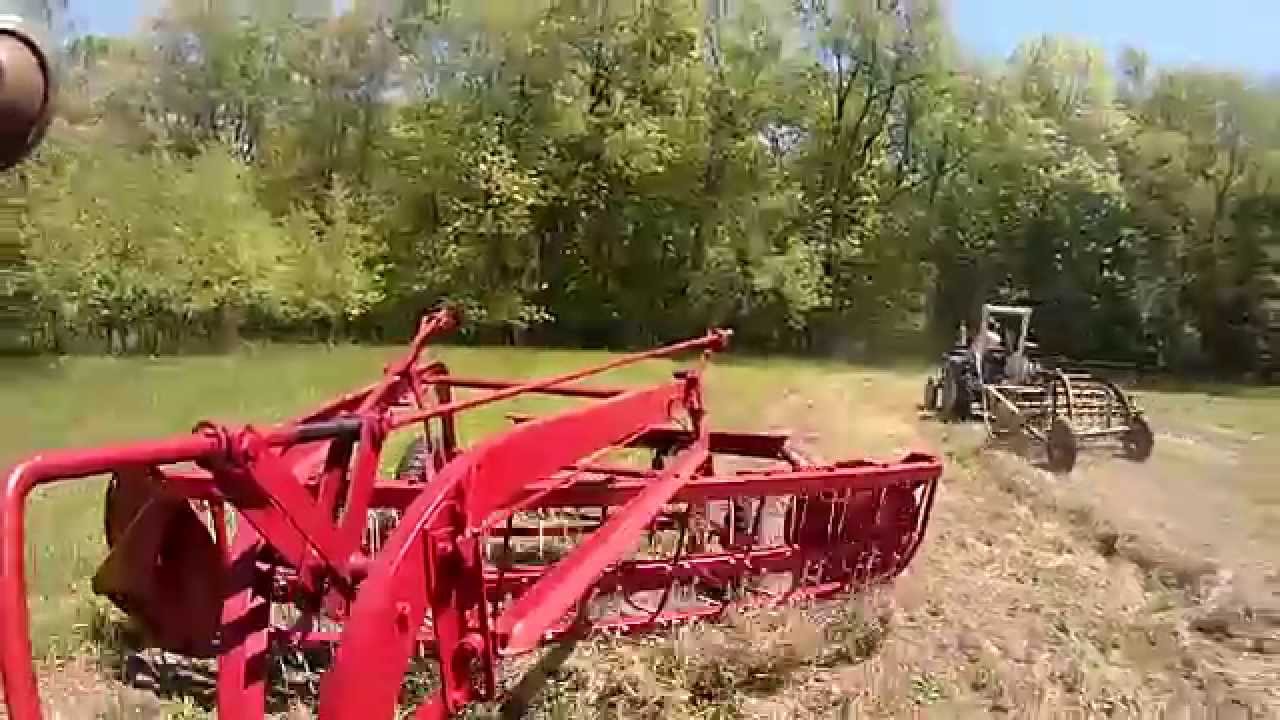 Oliver 77 Cockshutt 311 Rake - YouTube