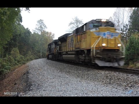 HD: UP 8426 leads NS Train 22Q in Waco, GA - YouTube