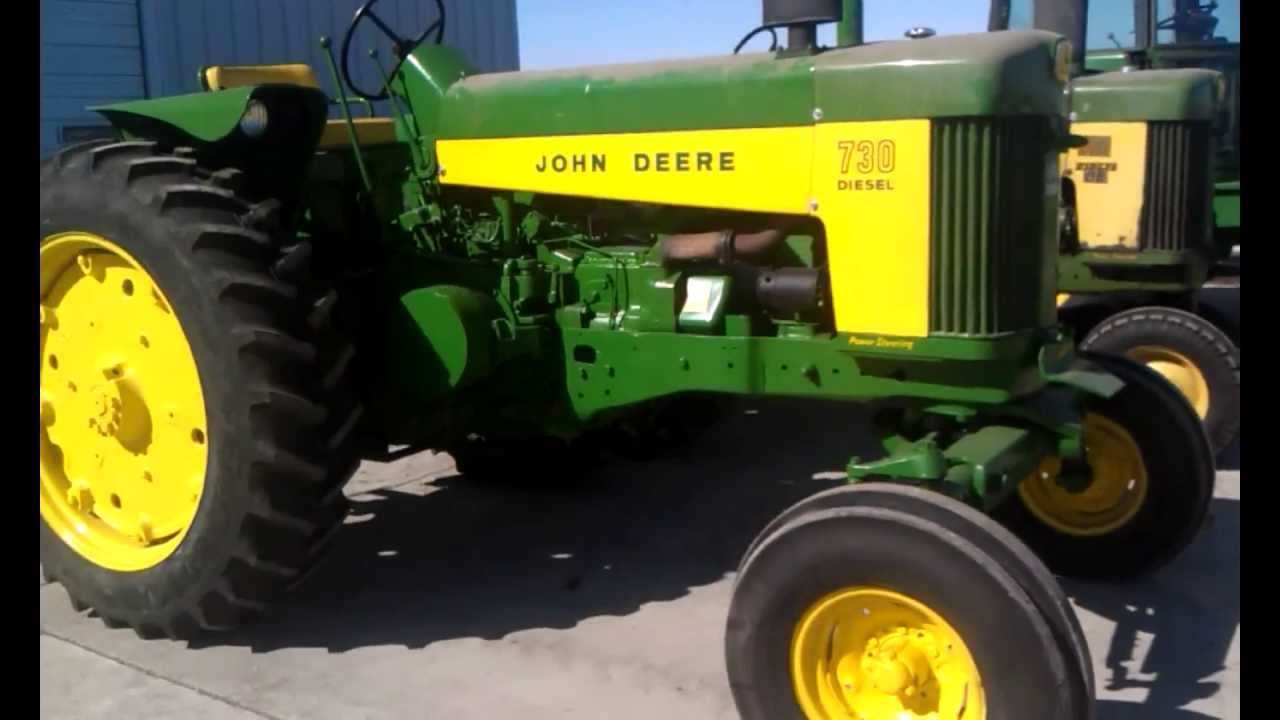 Machinery Pete: Pair of JD 730 Diesel Tractors - YouTube