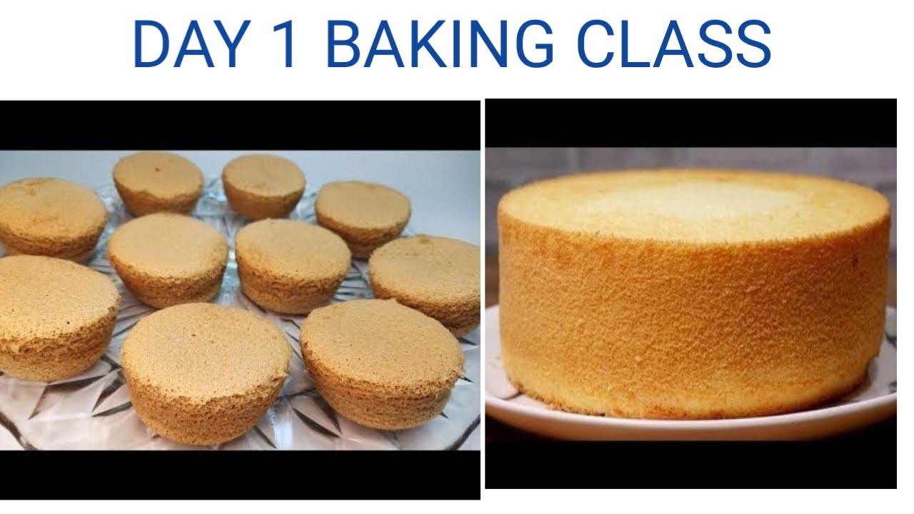 Day 1 baking class Tea Time sponge cake @freebakingclasses - YouTube