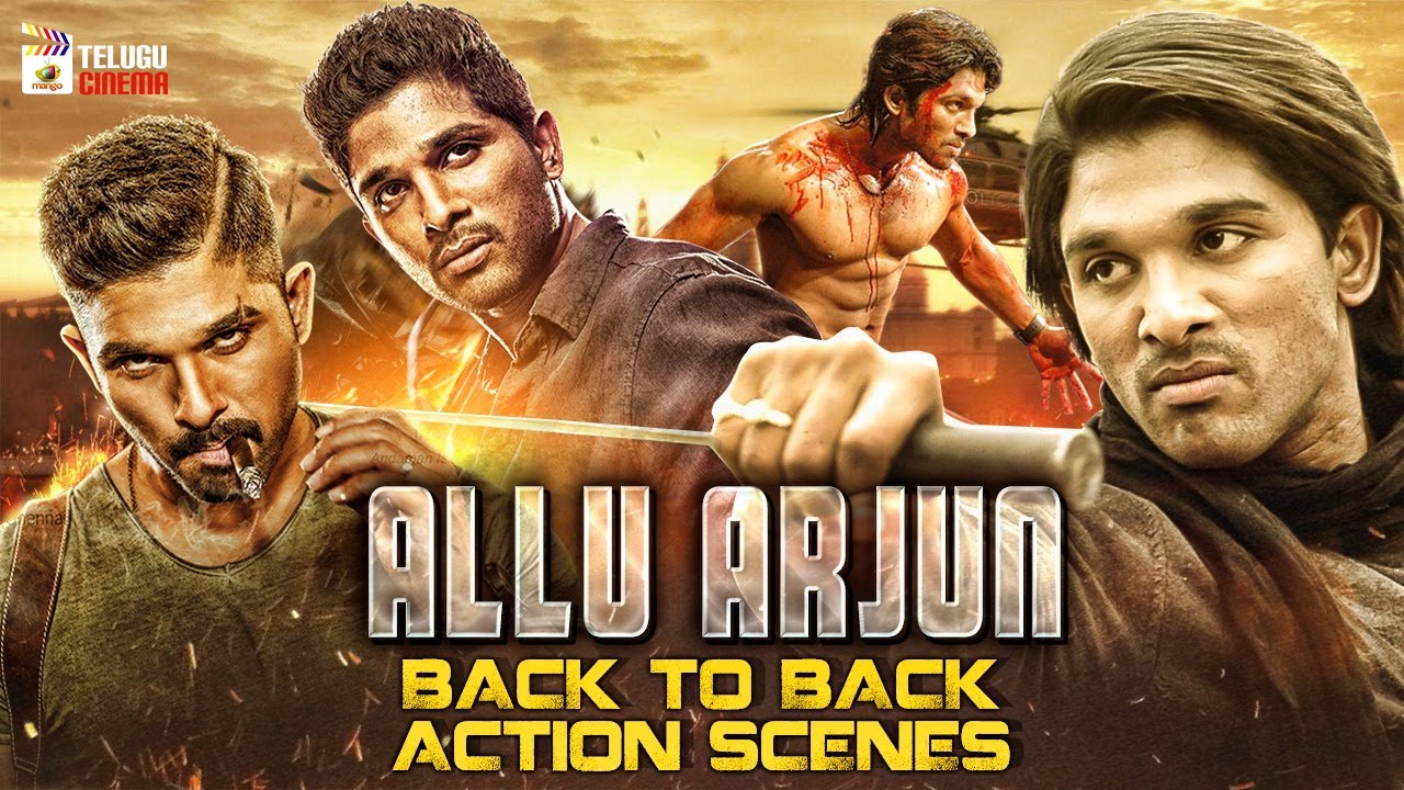 Allu Arjun Back To Back Action Scenes | Allu Arjun Best Action Scenes ...