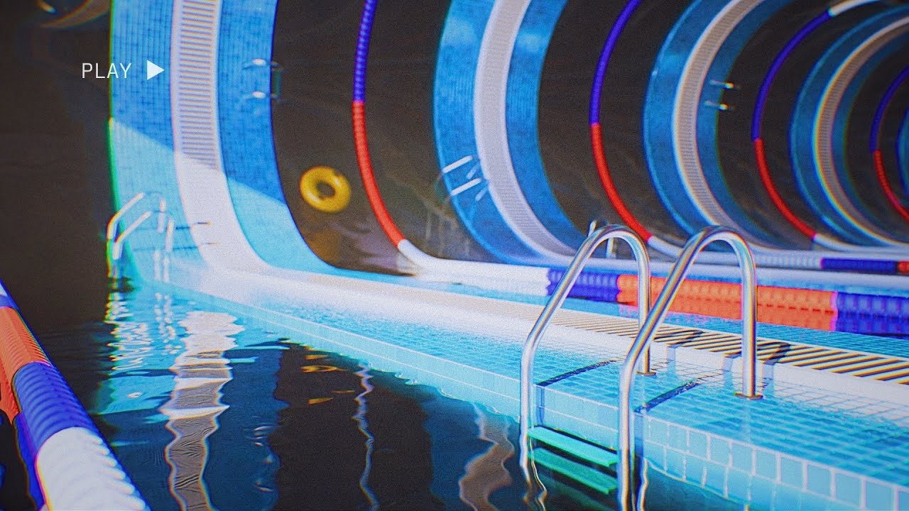 Vaporwave Pool 🌊 3 Hour Ambient Music & Relaxing Pool Echoes - YouTube