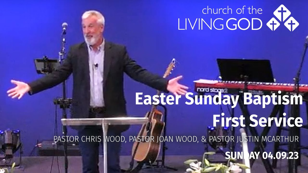 Easter Sunday Baptism, First Service - YouTube