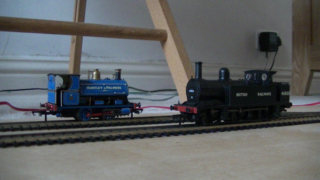 Bachmann, Midland 1F class No.41803 and Hornby, Peckett W4 "Huntley and ...