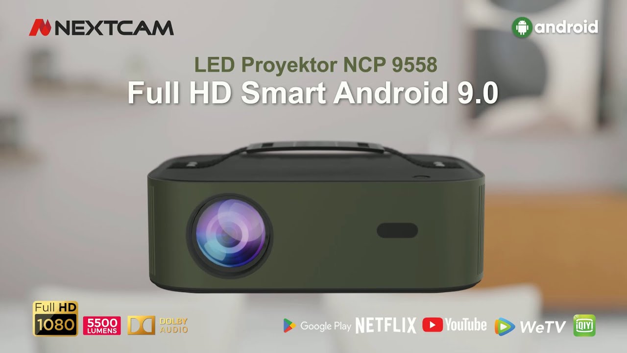 FITUR LED PROYEKTOR NEXTCAM NCP-9558 ANDROID - YouTube
