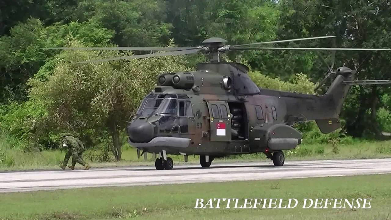 AS332M Super Puma ทอ.สิงคโปร์ ใน AM-HEx 2016 - YouTube