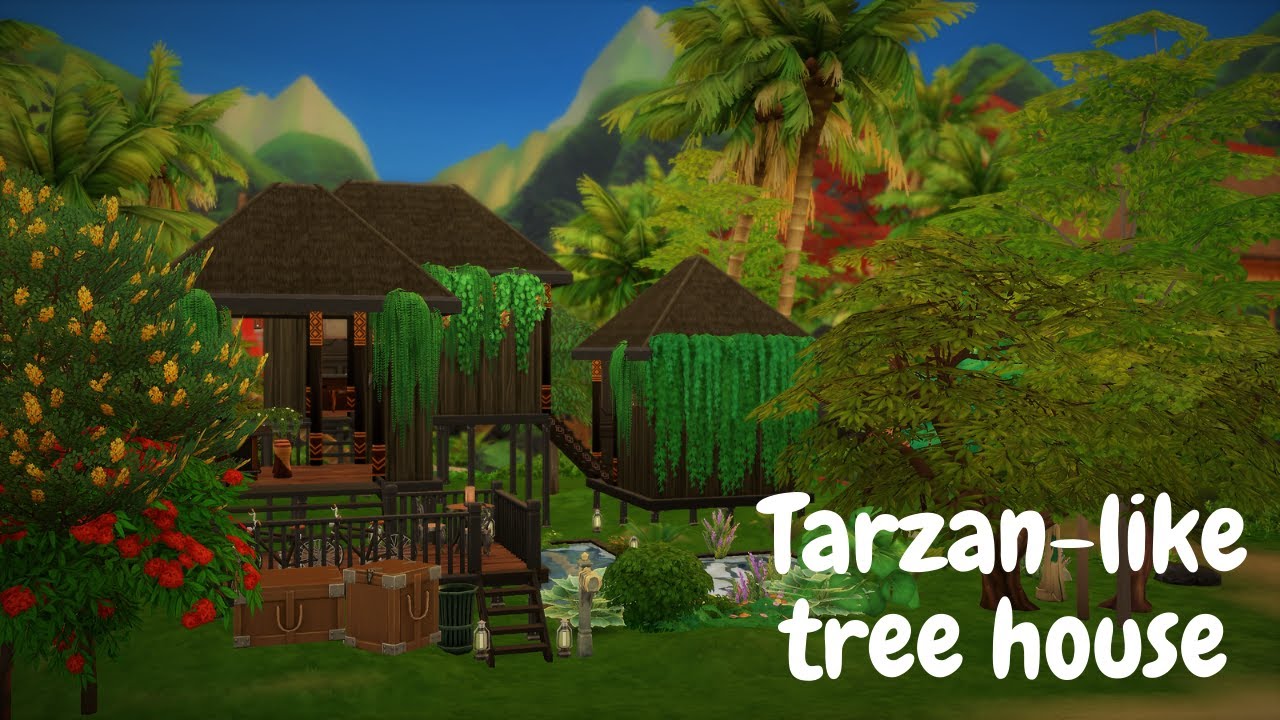 The Tarzan-like Tree House | Sims 4 build - YouTube
