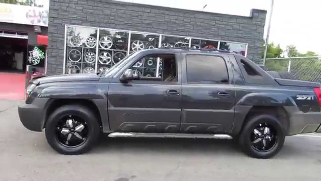 2003 CHEVROLET AVALANCHE WITH 20 INCH CUSTOM BLACK & CHROME RIMS STARR ...