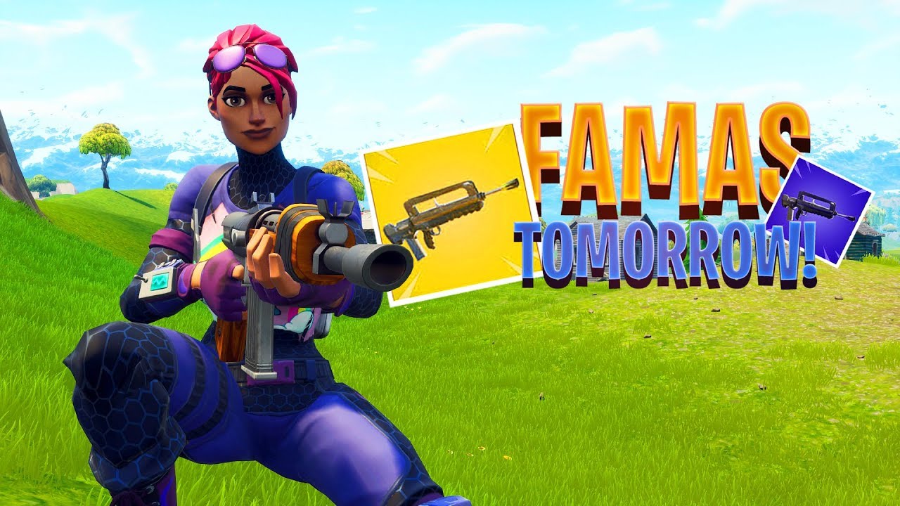 FAMAS Burst Assault Rifle in Fortnite tomorrow - YouTube