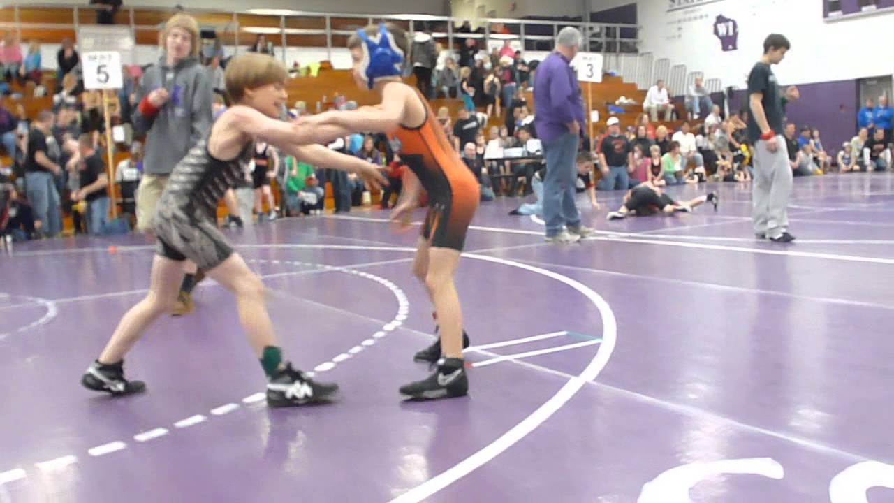 Seitz - Andrew Wrestling 1/13/13 Stoughton Tourney in 68 lbs 3rd - 4th ...