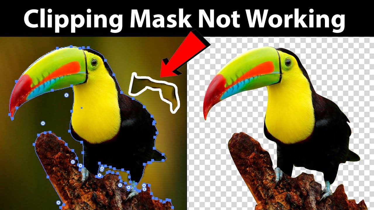 Clipping Mask Illustrator | Pen Tool Illustrator - How to Make the ...