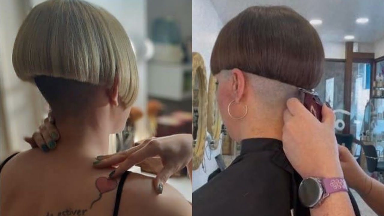 Prison Forced to shave my head every week/Best half shaved nape sahved ...