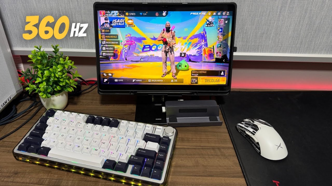MONTEI O MELHOR SETUP MOBILADOR AVANÇADO COM RESOLUÇÃO DE PC ! Teclado ...