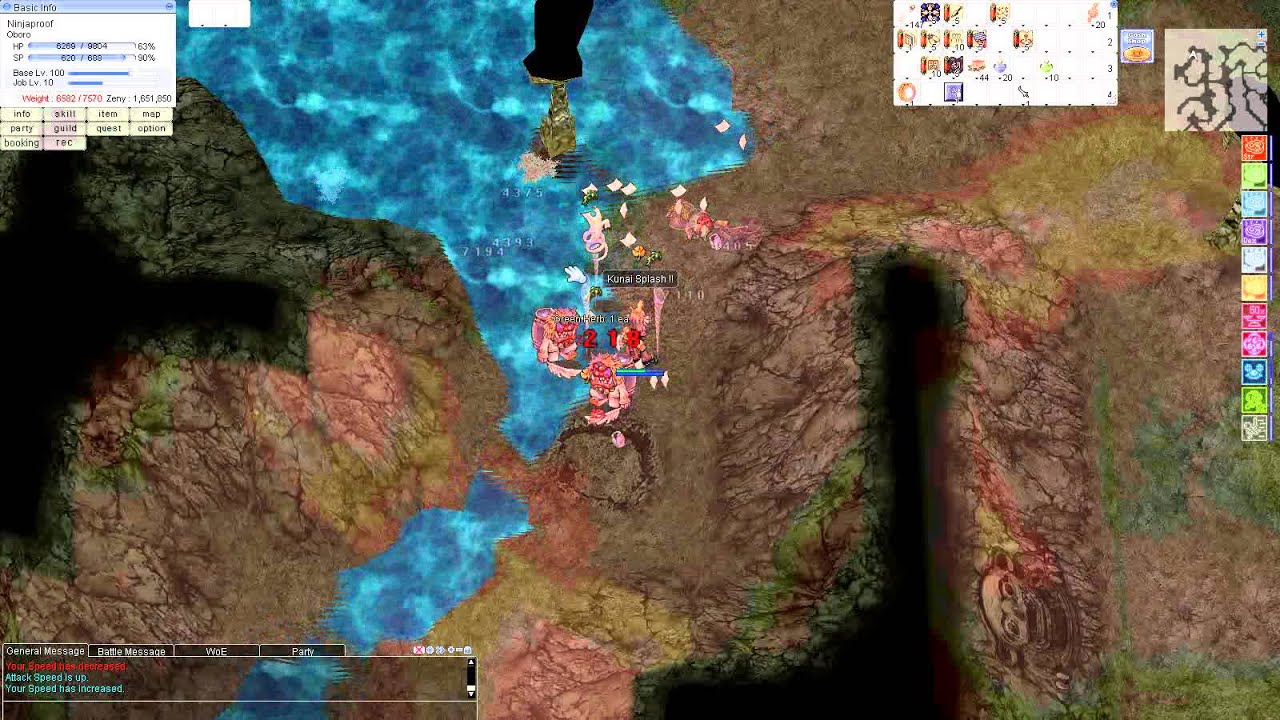 Ragnarok Online, lv 100 oboro @ lv70-100 turn in quest - YouTube