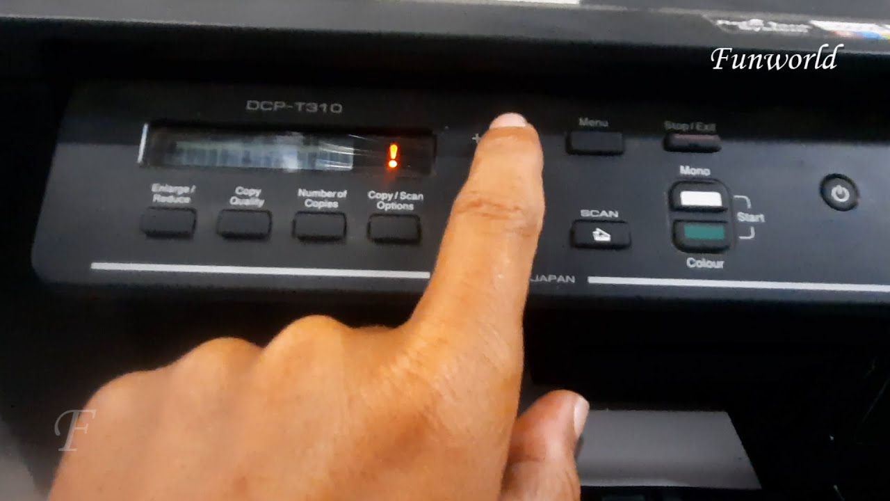 Printer Cannot Print Fix Solution Refill BK Ink Brother DCP T310 ...
