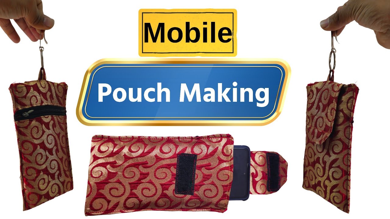 How to sew Pouch at Home DIY ! Mobile Zipper Pouch DIY! - YouTube